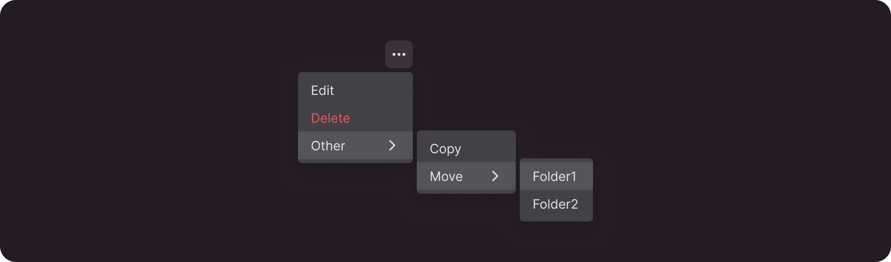 Gravity UI – Components – DropdownMenu